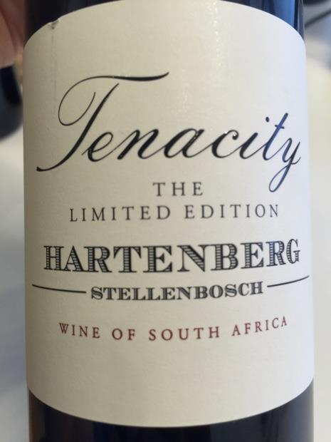 2006 Hartenberg Shiraz Tenacity Estate Wine, South Africa, Western Cape ...