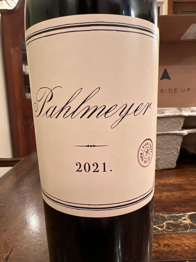 2003 Pahlmeyer Right Bank Red Wine, USA, California, Napa Valley ...