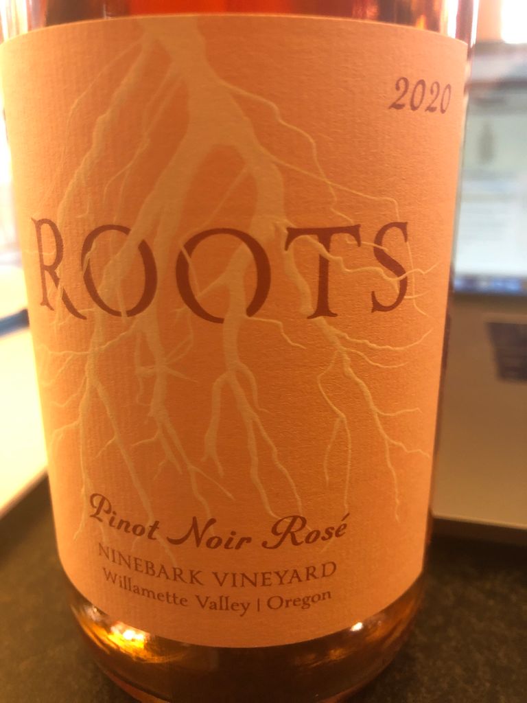 2020 Roots Wine Co. Pinot Noir Rosé Nine Bark Vineyard, USA, Oregon ...