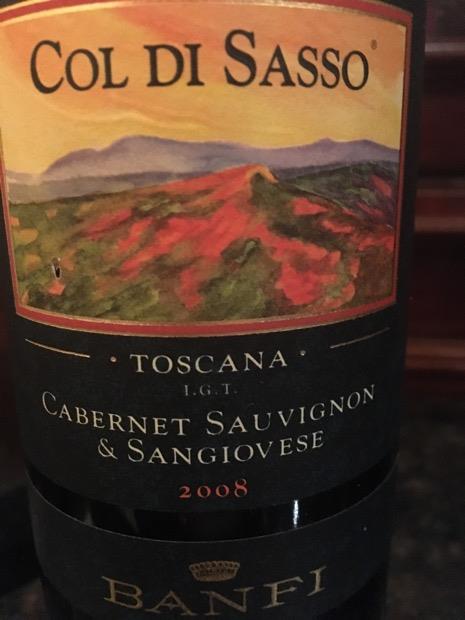 2008 Castello Banfi Col di Sasso Toscana IGT, Italy, Tuscany, Toscana ...