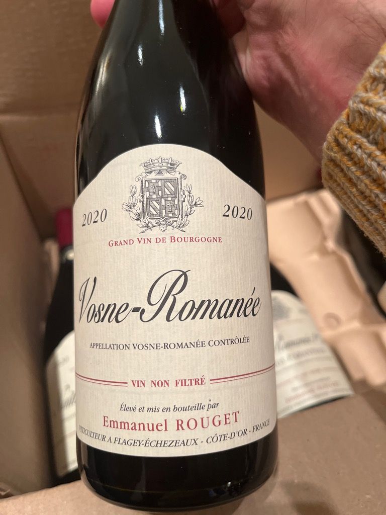 2020 Emmanuel Rouget Vosne-Romanée, France, Burgundy, Côte de Nuits ...