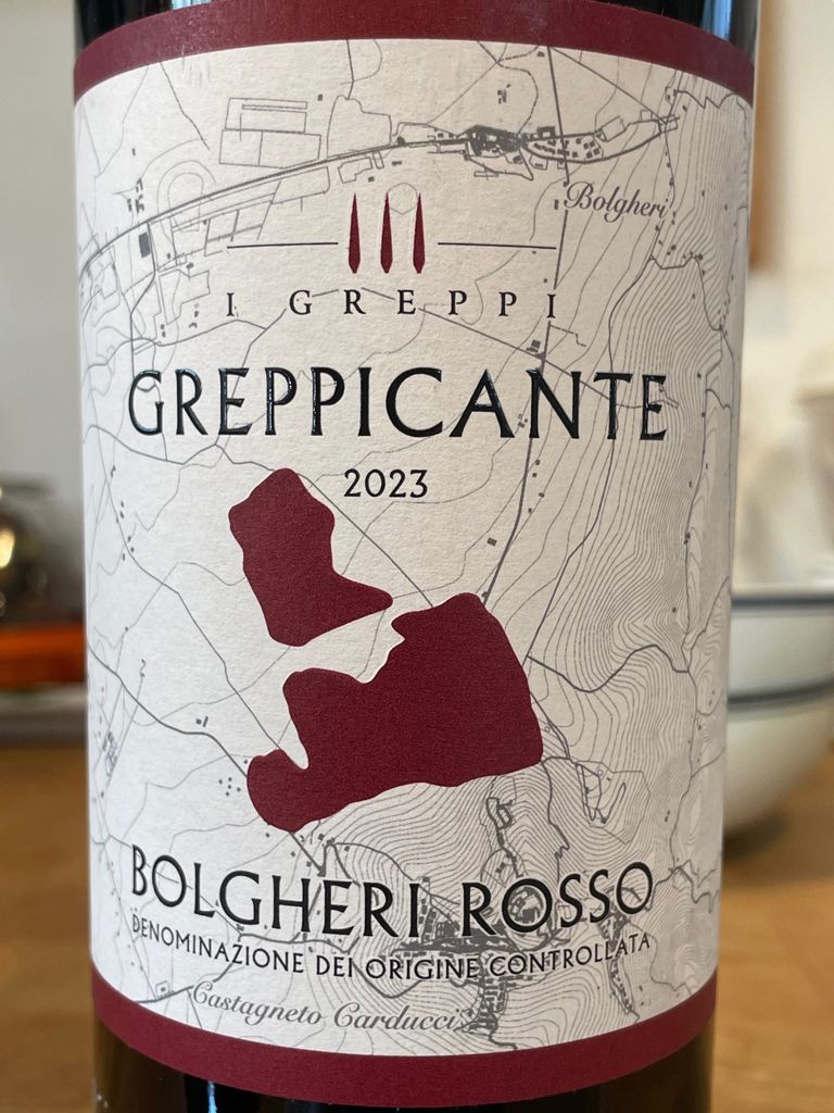 2023 Azienda I Greppi Bolgheri Greppicante, Italy, Tuscany, Bolgheri ...