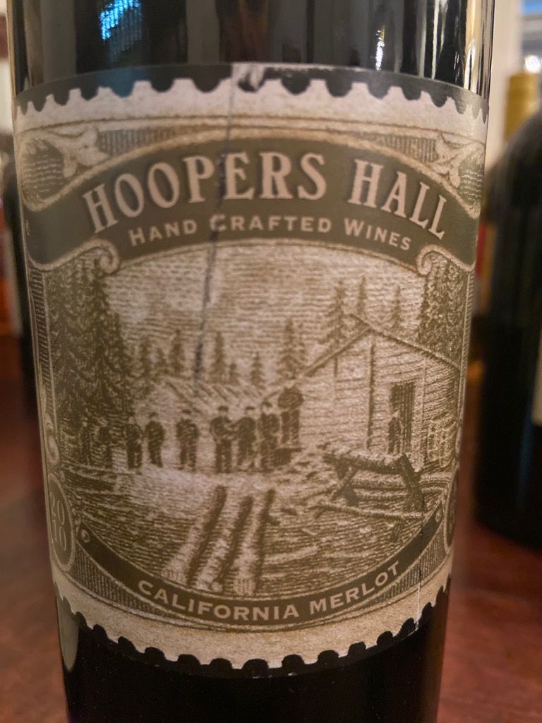 2010 Hoopers Hall Merlot, USA, California - CellarTracker