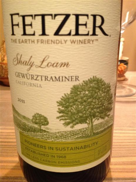 2011 Fetzer Gewürztraminer Shaly Loam, USA, California, Central Coast ...