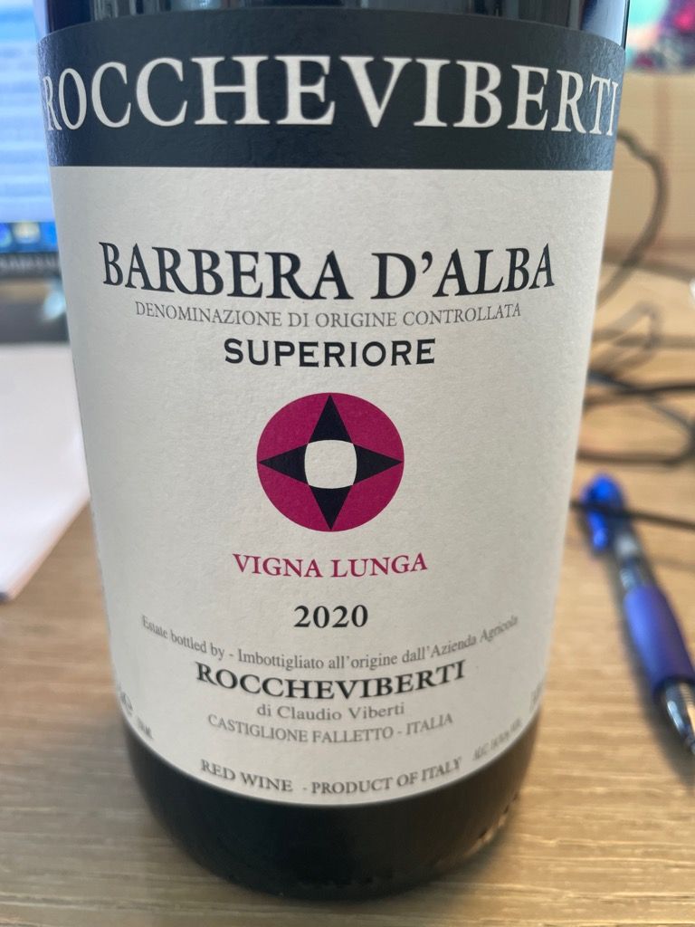 2020 Roccheviberti Barbera d'Alba Superiore Vigna Lunga, Italy ...