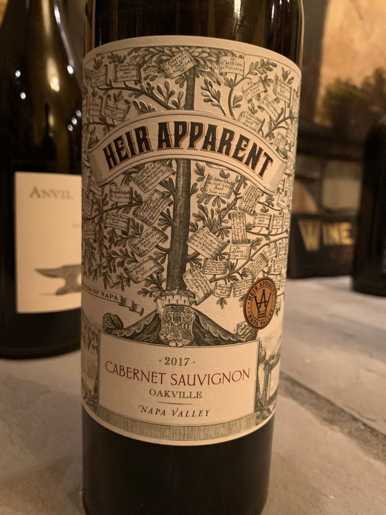 2016 Heir Apparent Cabernet Sauvignon Oakville, USA, California, Napa ...