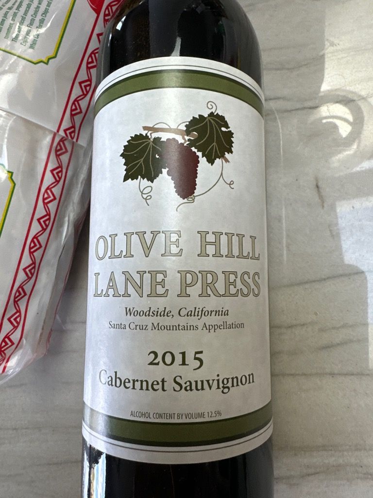 2015 Olive Hill Cabernet Sauvignon Olive Hill Lane Press, USA ...
