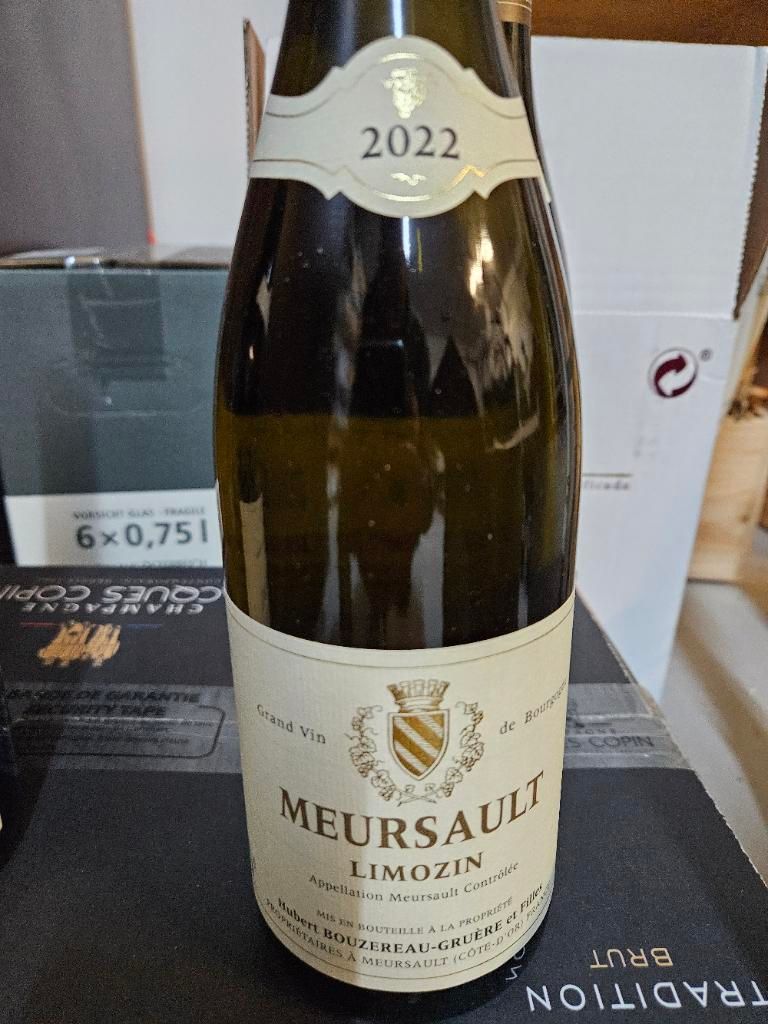 2022 Hubert Bouzereau-Gruère et Filles Meursault Le Limozin, France ...