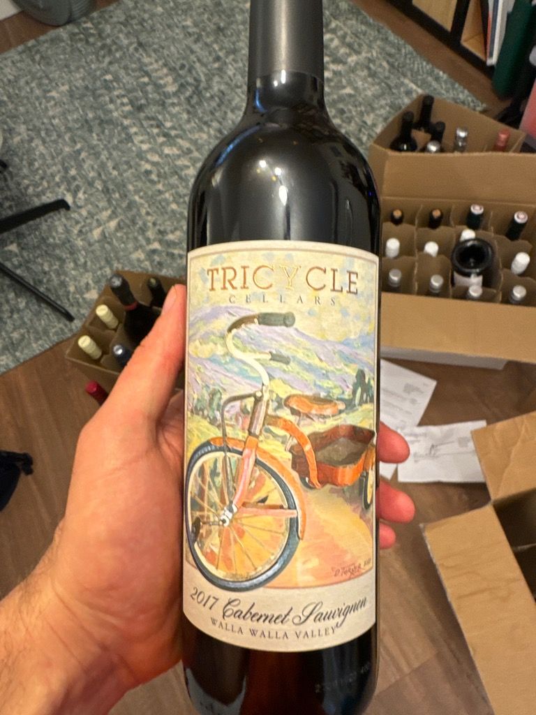 2017 Tricycle Cellars Cabernet Sauvignon, USA, Washington, Columbia ...