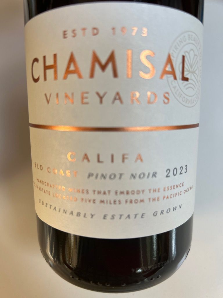 2023 Chamisal Vineyards Pinot Noir Califa, USA, California, Central ...