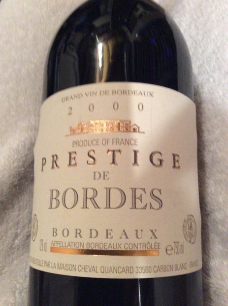 2004 Cheval Quancard Prestige de Bordes, France, Bordeaux - CellarTracker