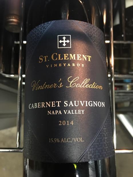 2014 St. Clement Cabernet Sauvignon Vintner's Collection Napa Valley ...