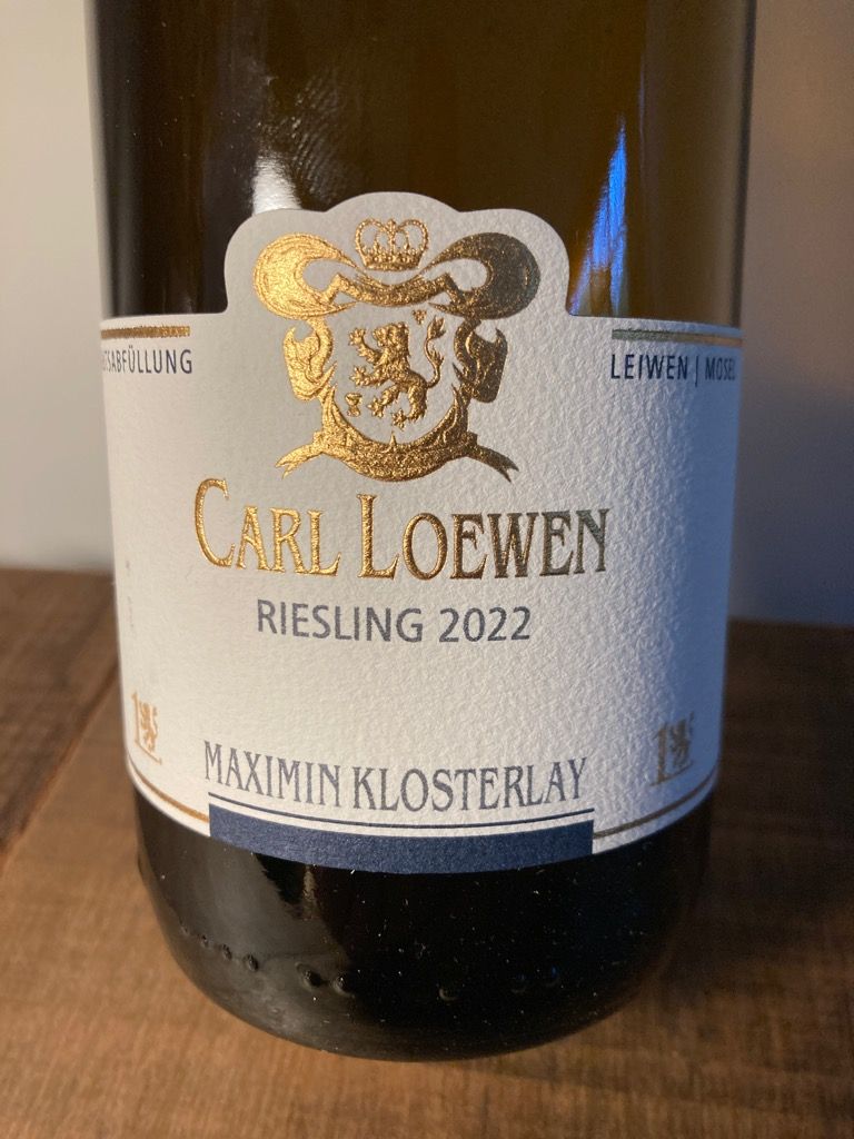 2022 Carl Loewen Detzemer Maximiner Klosterlay Riesling trocken ...