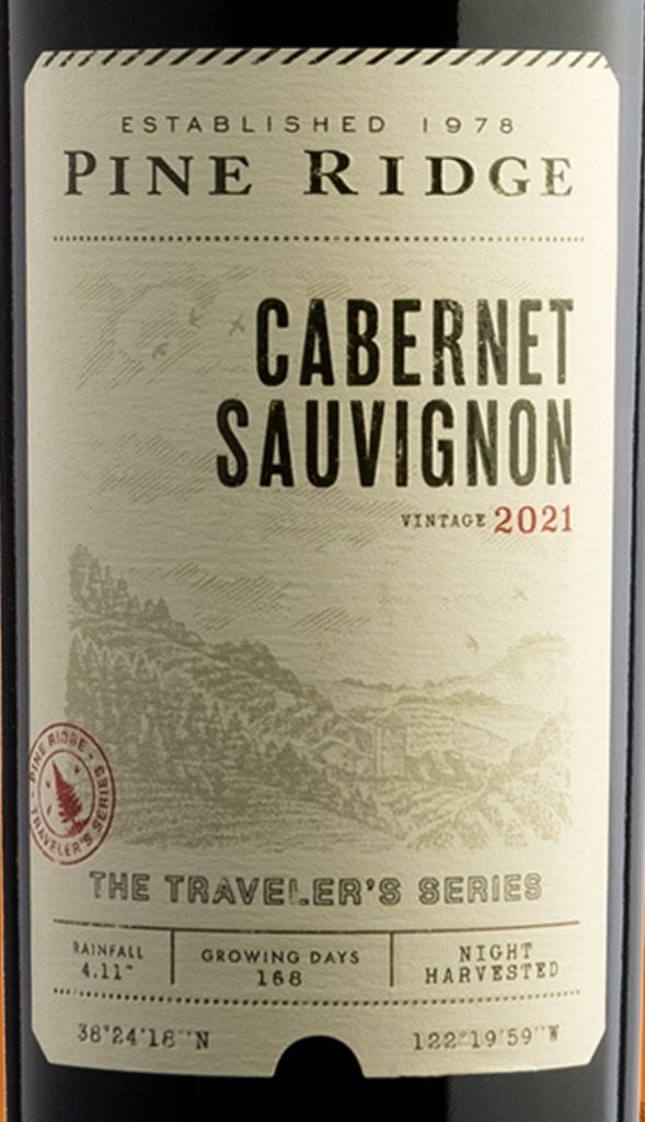 2021 Pine Ridge Vineyards Cabernet Sauvignon The Traveler's Series, USA ...