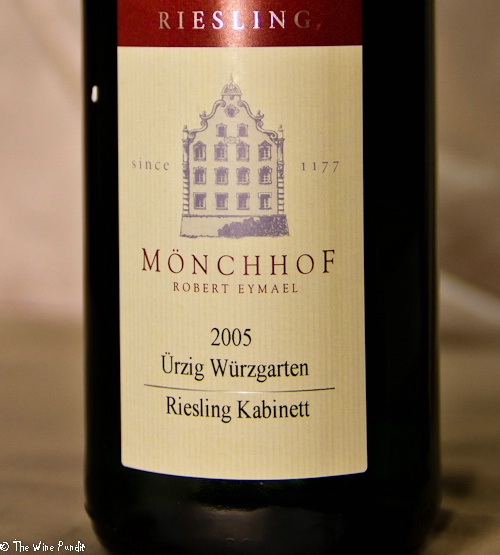 2005 Mönchhof Robert Eymael Ürziger Würzgarten Riesling Kabinett ...