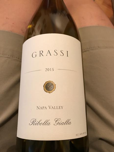 2015 Grassi Family Vineyards Ribolla Gialla, USA, California, Napa ...