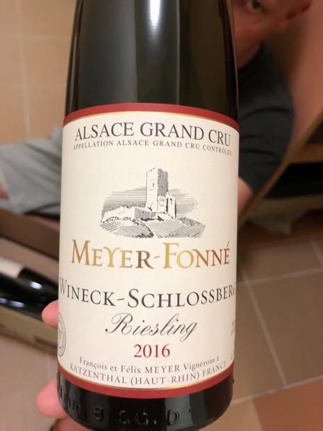2016 Meyer-Fonné Riesling Wineck-Schlossberg, France, Alsace, Alsace Grand Cru - CellarTracker