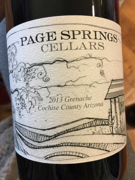 2009 Page Springs Cellars Grenache, USA, Arizona, Cochise County ...