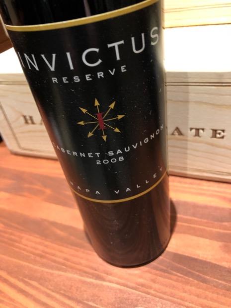2008 Invictus Cabernet Sauvignon Reserve, USA, California, Napa Valley ...
