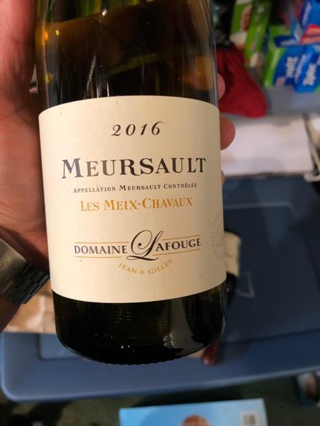 2016 Domaine Lafouge Meursault Les Meix Chavaux, France, Burgundy, Côte ...