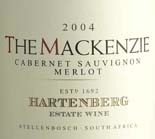 2003 Hartenberg The MacKenzie, South Africa, Coastal Region ...