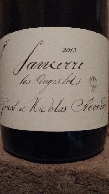2013 Pascal & Nicolas Reverdy Sancerre Les Anges Lots, France, Loire ...