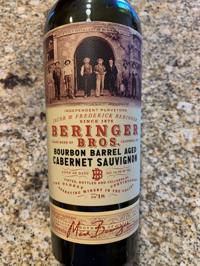 2018 Beringer Bros. Cabernet Sauvignon Bourbon Barrel Aged, USA ...