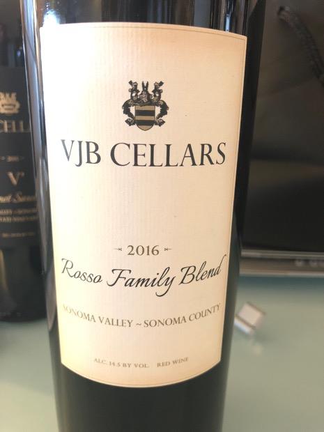2016 VJB Rosso Family Blend, USA, California, Sonoma County, Sonoma ...