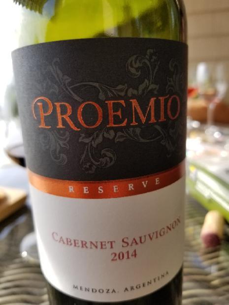 2014 Proemio Cabernet Sauvignon Reserve, Argentina, Mendoza - CellarTracker