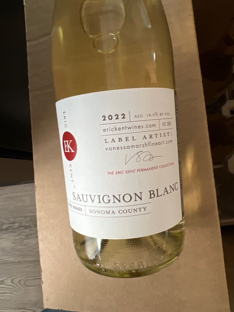 2023 Eric Kent Wine Cellars Sauvignon Blanc Cuvée Renee, USA ...