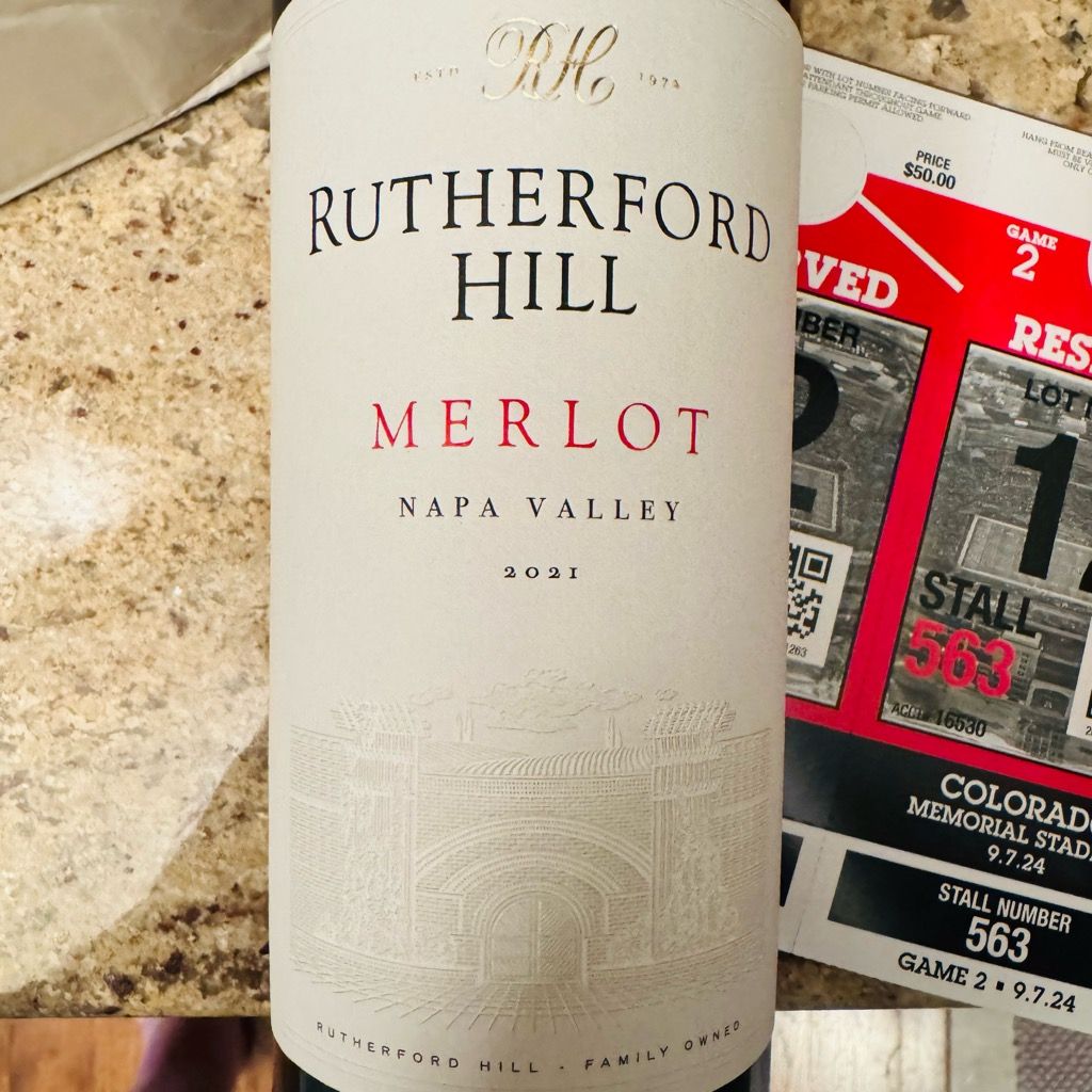 2021 Rutherford Hill Merlot Napa Valley, USA, California, Napa Valley ...