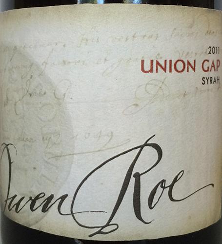 2011 Owen Roe Syrah Union Gap Vineyard, USA, Washington, Columbia ...