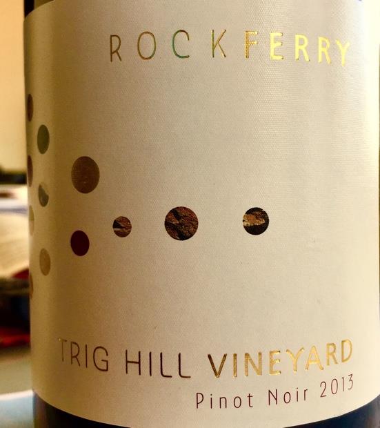 2013 Rock Ferry Pinot Noir Trig Hill Vineyard, New Zealand, South ...