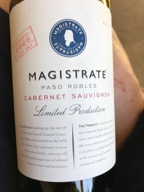 2013 Magistrate Vineyards Cabernet Sauvignon Limited Production, USA ...