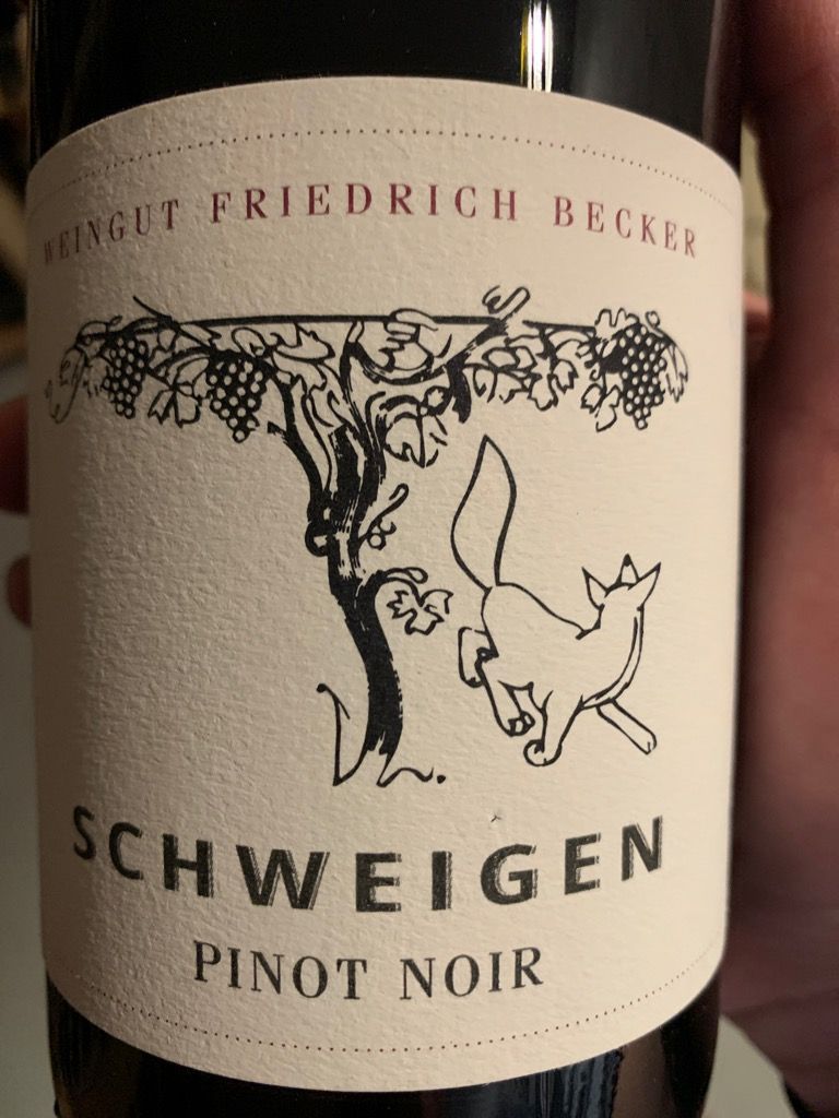 2016 Friedrich Becker Pinot Noir Schweigen, Germany, Pfalz - CellarTracker