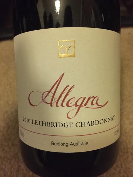 2010 Lethbridge Wines Chardonnay Allegra, Australia, Victoria, Port ...