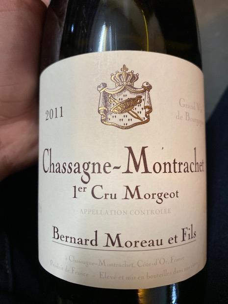 2011 Domaine Bernard Moreau et Fils Chassagne-Montrachet 1er Cru ...