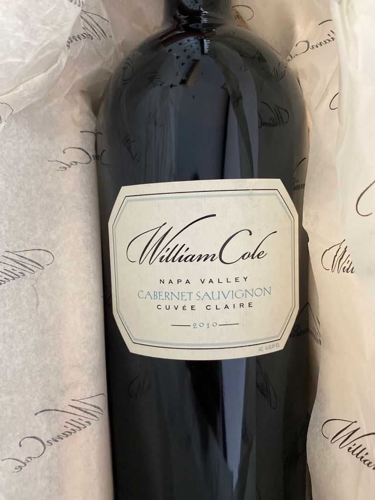 2010 William Cole Vineyards Cabernet Sauvignon Cuvée Claire, USA ...
