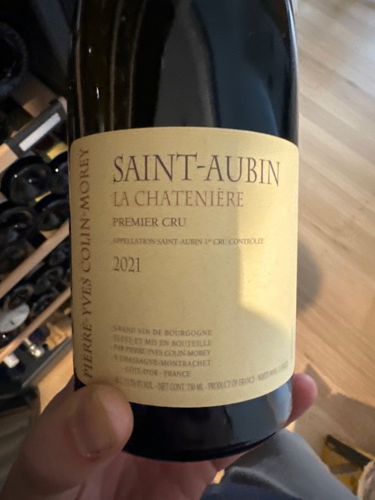 2021 Pierre-Yves Colin-Morey Saint-Aubin 1er Cru La Chatenière Blanc ...
