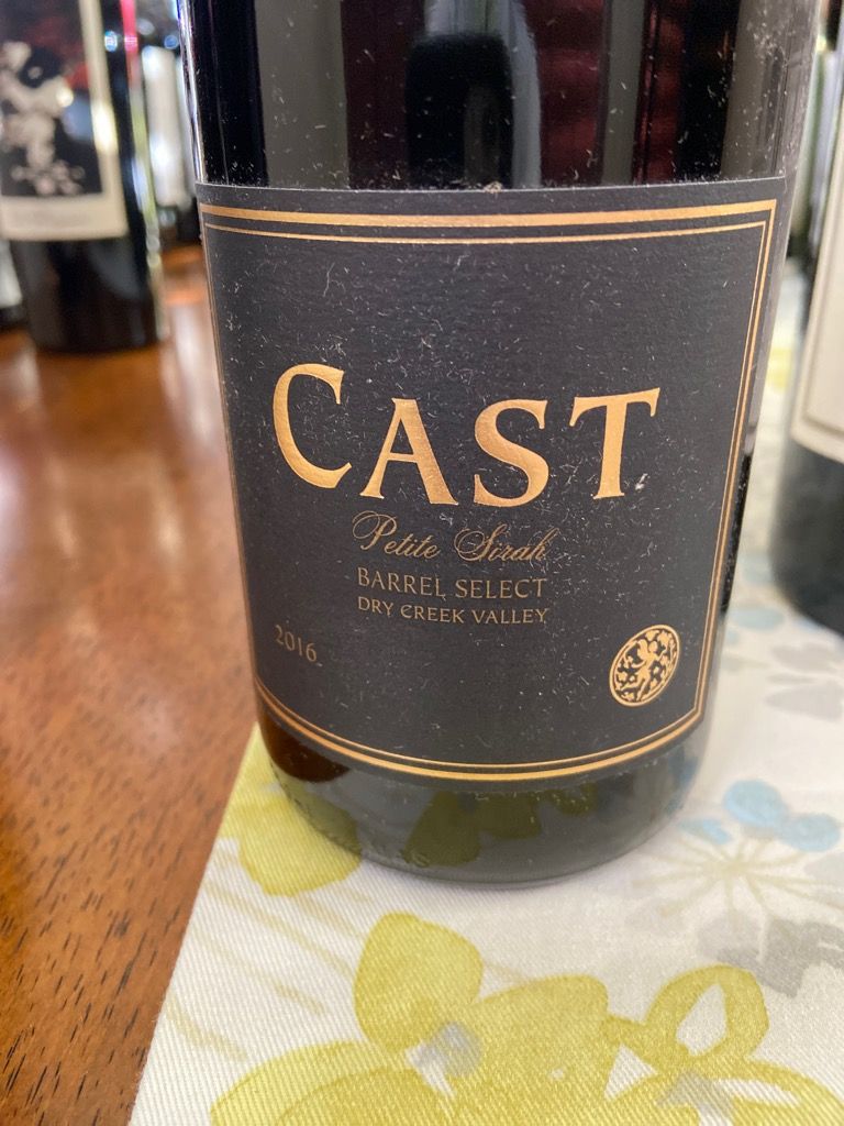 2016 Cast Wines Petite Sirah Barrel Select, USA, California, Sonoma ...