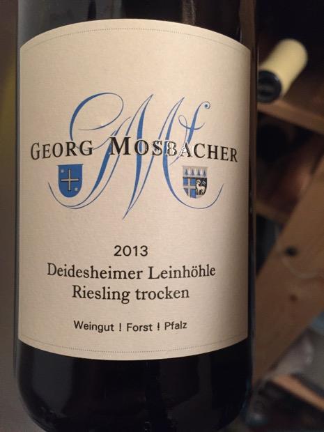 2013 Georg Mosbacher Deidesheimer Leinhöhle Riesling trocken, Germany ...