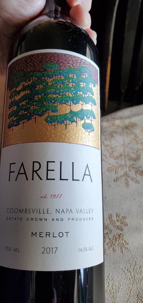 2018 Farella Vineyards Merlot Coombsville, USA, California, Napa Valley ...