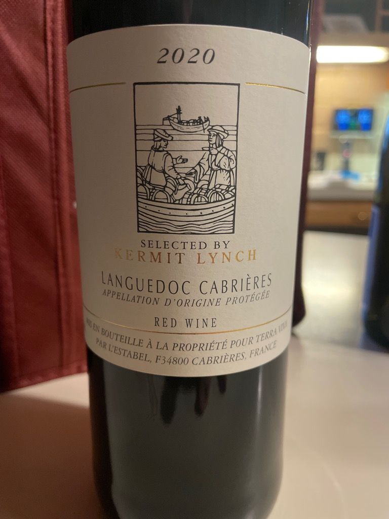 2020 Terra Viva Cabrières Cuvée Kermit Lynch, France, Languedoc ...