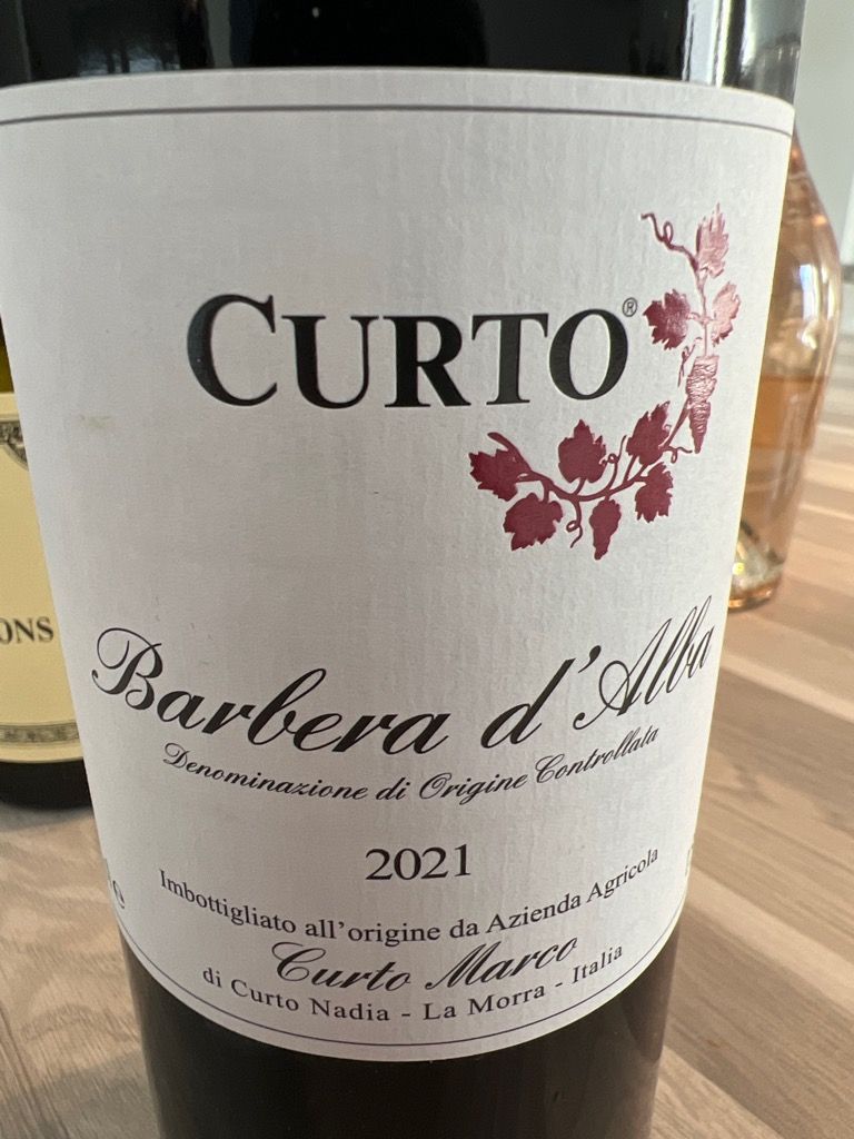 2021 Curto Marco Barbera d'Alba, Italy, Piedmont, Alba, Barbera d'Alba ...