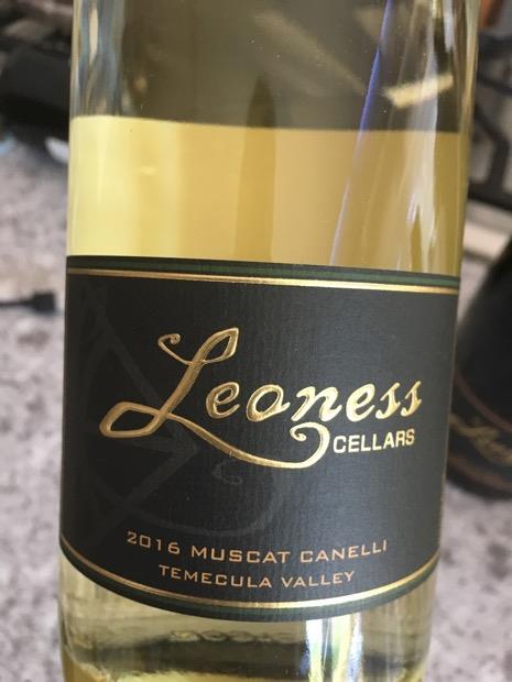 2016 Leoness Cellars Muscat Canelli, USA, California, South Coast ...