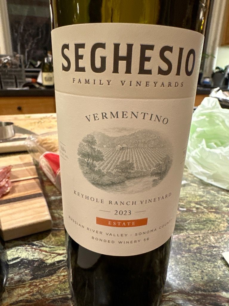 2024 Seghesio Family Vineyards Vermentino Keyhole Ranch Vineyard, USA ...
