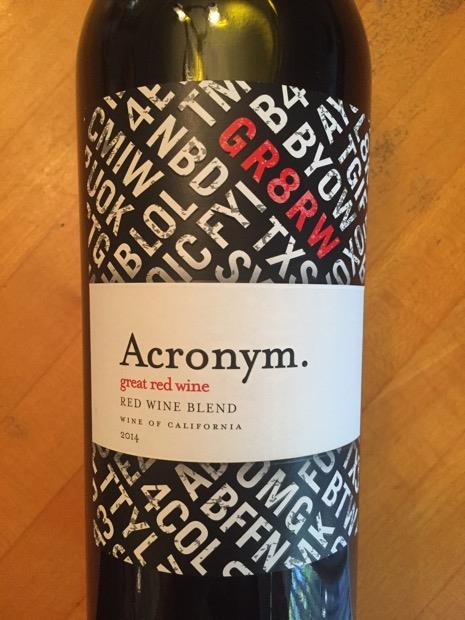 2014 Acronym Red Wine, USA, California - CellarTracker