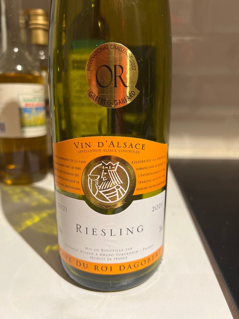 2022 Cave du Roi Dagobert Riesling, France, Alsace - CellarTracker