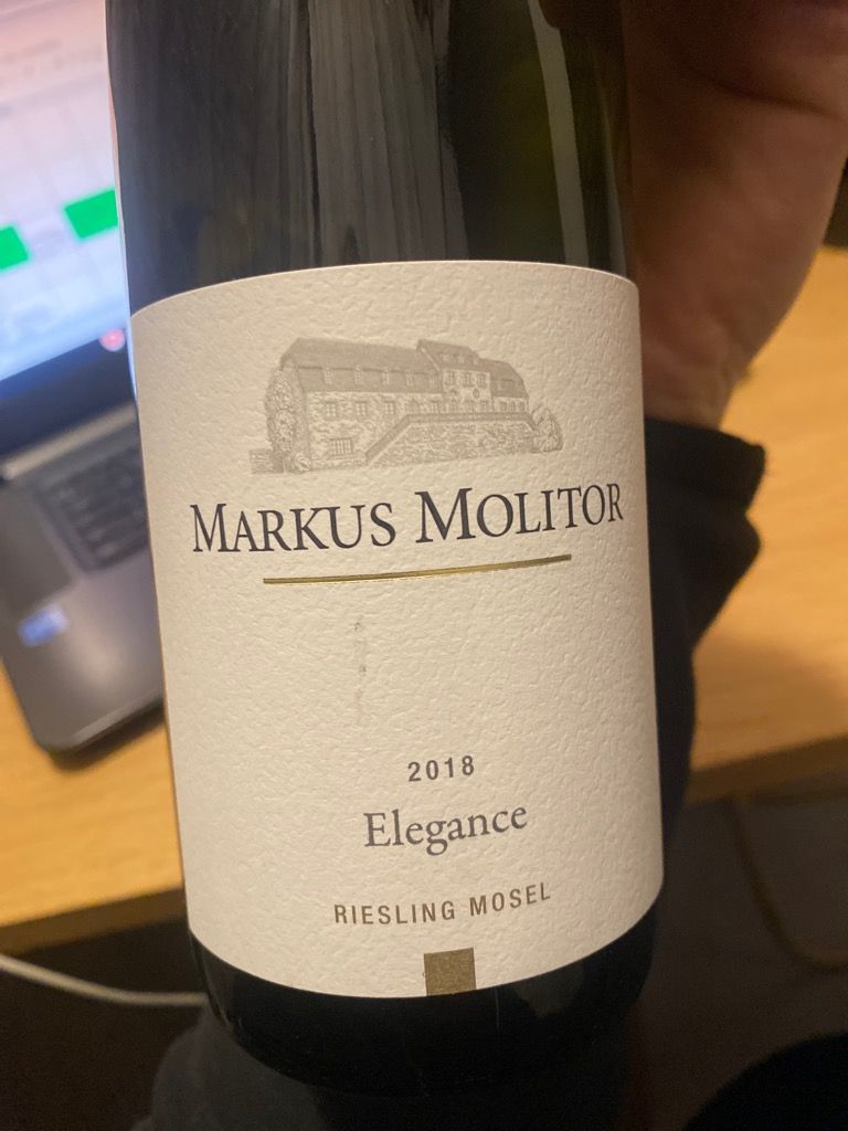 2018 Markus Molitor Riesling Élégance, Germany, Mosel Saar Ruwer ...
