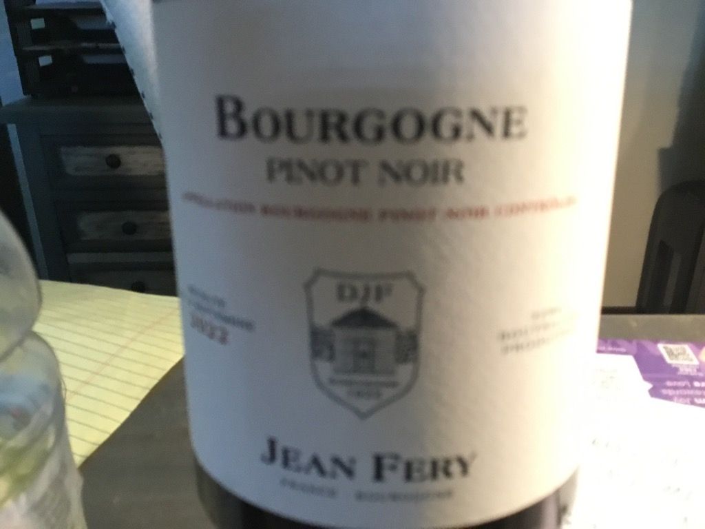 2021 Domaine Jean Féry & fils Bourgogne, France, Burgundy, Bourgogne ...